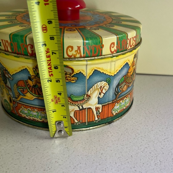 Vintage | Storage & Organization | Vintage Wolfgang Candy Carousel Tin ...